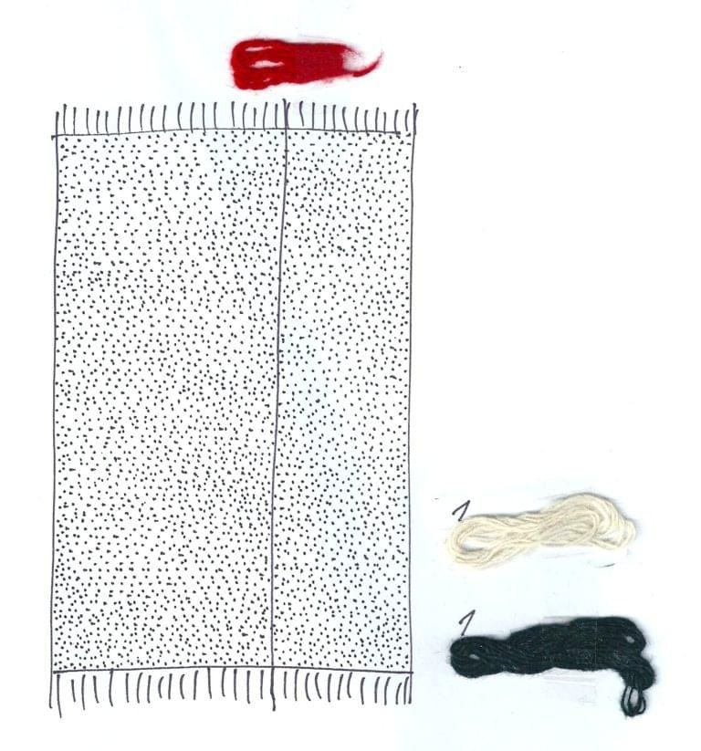 Vlněná deka Česanka IV. | KS Textile Art